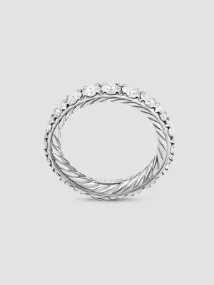 David Yurman Eden Band Ring In Platinum