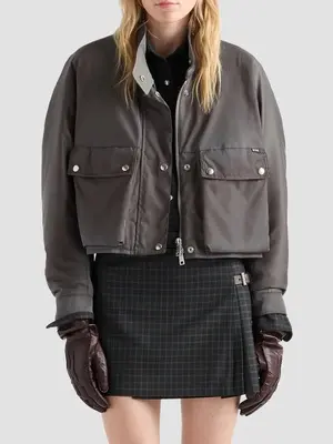 Prada Washed Nylon Blouson Jacket