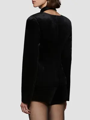 ET OCHS Vaud Tailored Velvet Jacket