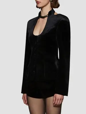ET OCHS Vaud Tailored Velvet Jacket