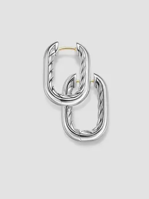 David Yurman Madison Smooth Hoop Earrings In Sterling 24.3mm