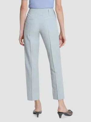 Chloé Linen-cotton Straight-leg Trousers