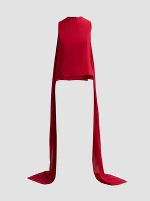 Michael Kors Opera Wool Blouse - Ruby