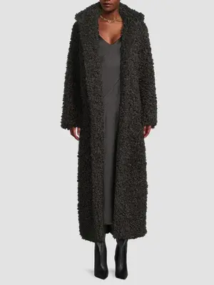 ET OCHS Wyatt Bouclé Faux Fur Coat