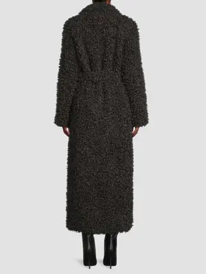 ET OCHS Wyatt Bouclé Faux Fur Coat