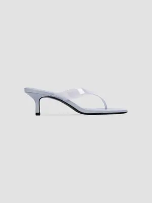 BLACK SUEDE STUDIO Kg 50mm Mule Sandals - Sky Blue Leather
