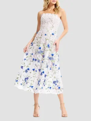 Dress The Population Kailyn Floral Lace Cocktail Dress