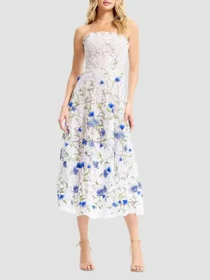 Dress The Population Kailyn Floral Lace Cocktail Dress