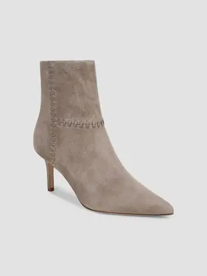 Veronica Beard Lisa 70mm Whipstitch Suede Boots