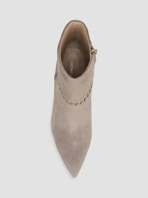 Veronica Beard Lisa 70mm Whipstitch Suede Boots