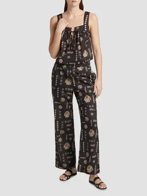 Rails Blythe Abstract Print Cotton Tank