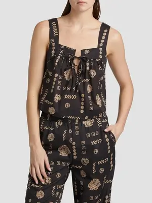 Rails Blythe Abstract Print Cotton Tank
