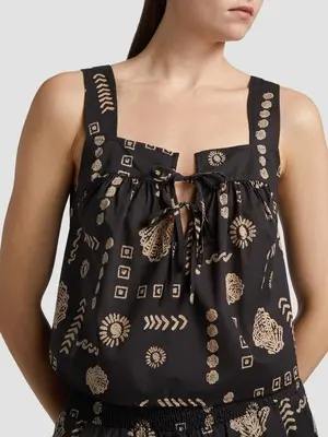 Rails Blythe Abstract Print Cotton Tank