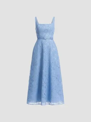Dress The Population Shelby Lace Midi-dress