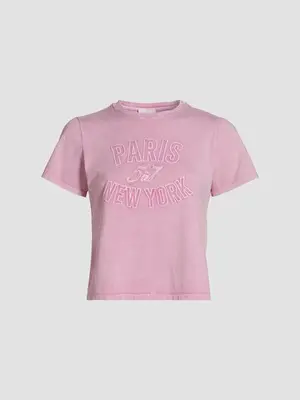 Cinq À Sept Logo Stretch-cotton T-shirt