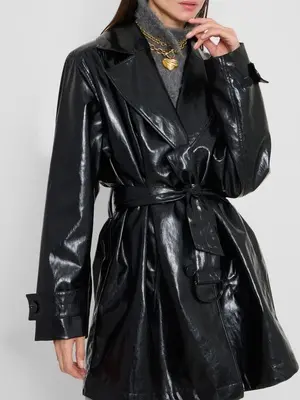 Chloé Coated Trench Mini Dress