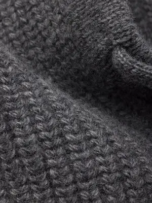 Prada Wool And Cashmere Knit Hood - Grey