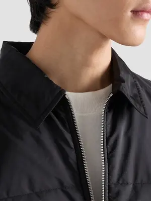 Prada Wool And Re-nylon Gabardine Cardigan