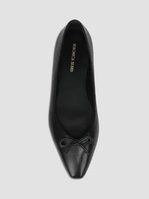 Veronica Beard Cailey Leather Ballerina Flats