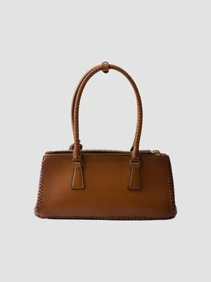 Prada Galleria Top Handle Leather Bag