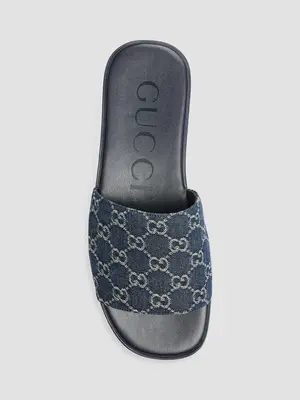 Gucci Charlie Gg Monogram Slides