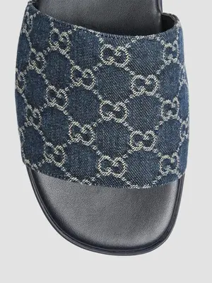 Gucci Charlie Gg Monogram Slides