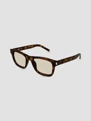 Saint Laurent 49mm Panthos Square Sunglasses - Black