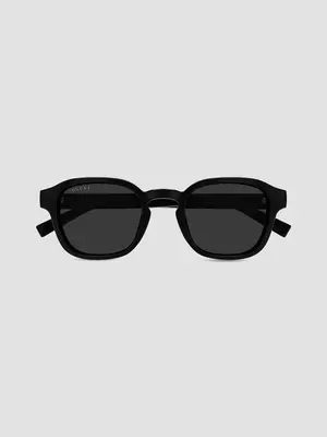 Gucci Lines 49mm Round Sunglasses