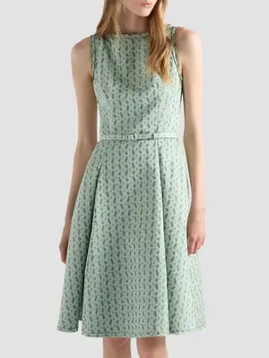 Prada Floral Print Duchess Dress