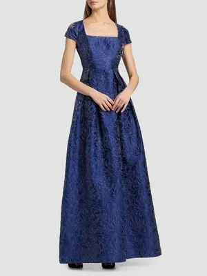 KAY UNGER Ophelia Jacquard Gown