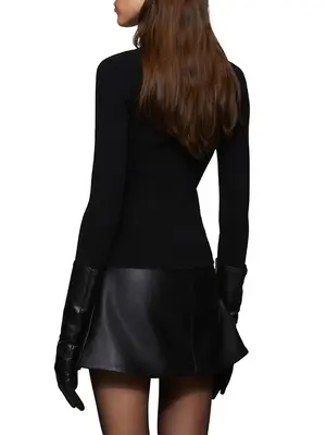 ET OCHS Colette Mixed-media Minidress