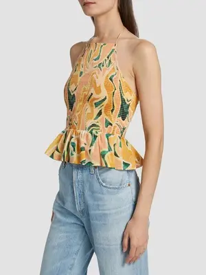 Rails Gwendolyn Abstract Cotton Sleeveless Top