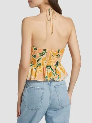 Rails Gwendolyn Abstract Cotton Sleeveless Top