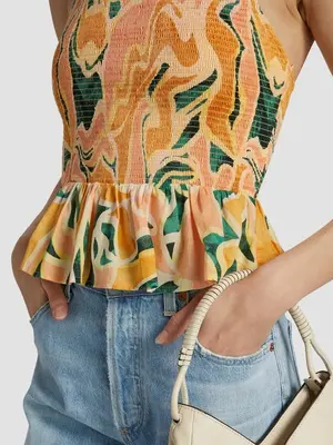 Rails Gwendolyn Abstract Cotton Sleeveless Top
