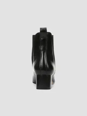 Veronica Beard Astra Leather Chelsea Short Boots