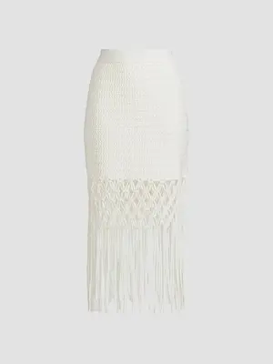 Rails Sevilla Cotton-blend Knit Midi-skirt