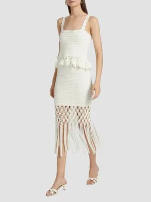 Rails Sevilla Cotton-blend Knit Midi-skirt
