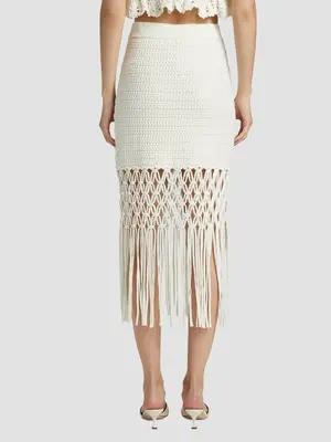 Rails Sevilla Cotton-blend Knit Midi-skirt