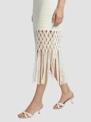 Rails Sevilla Cotton-blend Knit Midi-skirt