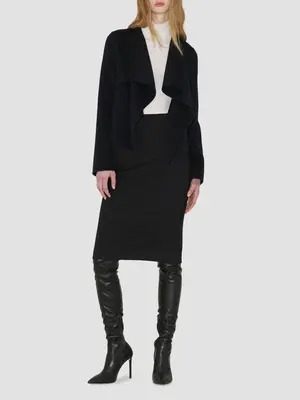 Soia & Kyo Bree Double-face Wool-nylon Wrap Jacket