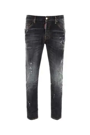 Dsquared2 Graphite Stretch Denim Jeans - Gray