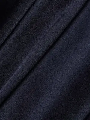 Staud Phare Silk Drape Midi-dress