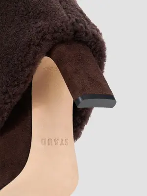 Staud Wally 90mm Shearling Foldover Boots