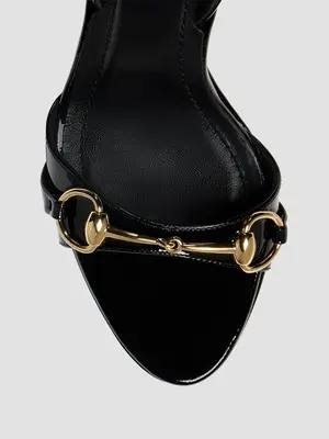 Gucci Donna 105mm Horsebit Platform Sandal - Black