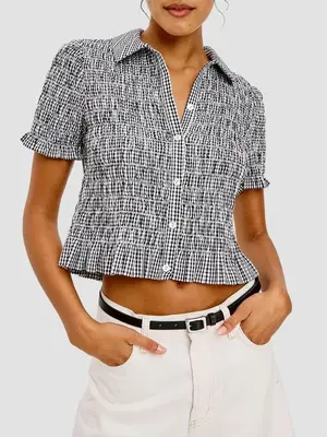 Rails Alton Gingham Smock Shirt