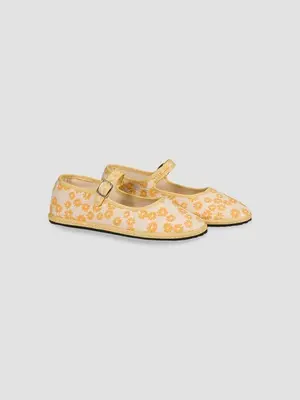 VIBI VENEZIA Floral-embroidered Mary Janes - Ada