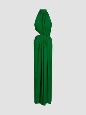 Johanna Ortiz Excepcionalidad Crépe Maxi Dress - Emerald