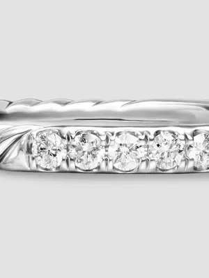 David Yurman Cable Collectibles Stack Ring In Sterling Silver