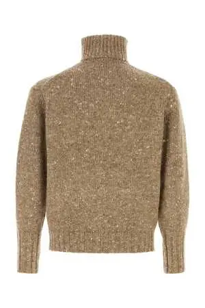 Auralee Melange Biscuit Wool Sweater