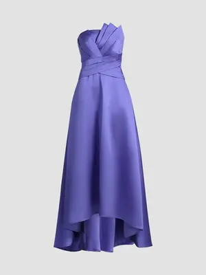 Theia Coco Strapless High-low Mikado Gown